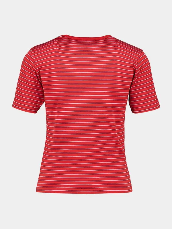Auralee Striped Wool T-shirt