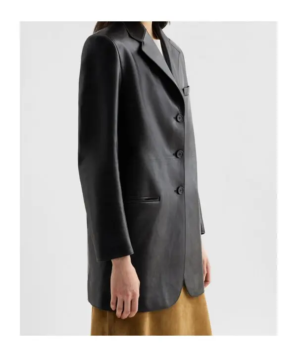 JIL SANDER Leather Tailored Jacket