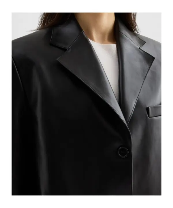 JIL SANDER Leather Tailored Jacket