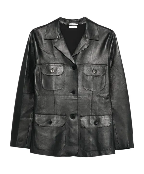 P.a.r.o.s.h Single-breasted Leather Blazer