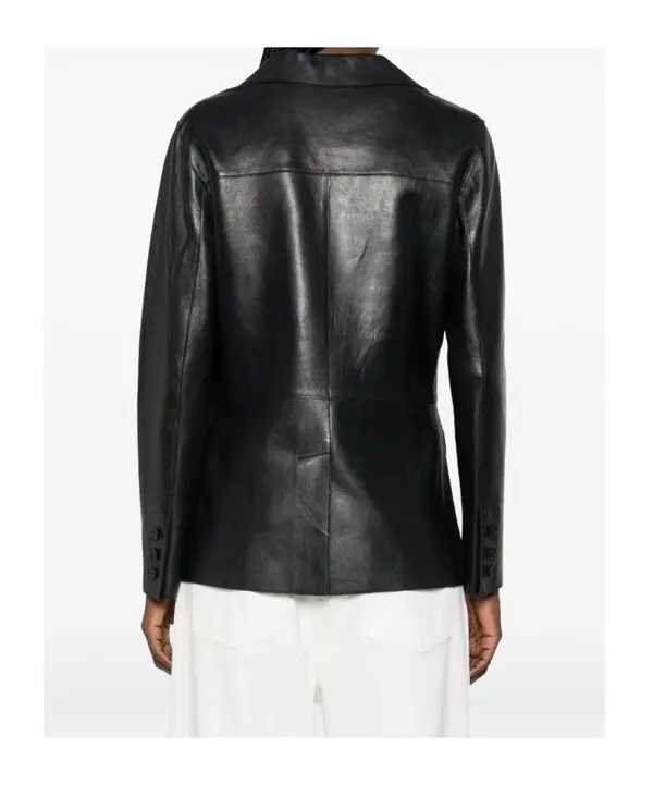 P.a.r.o.s.h Single-breasted Leather Blazer