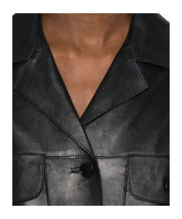 P.a.r.o.s.h Single-breasted Leather Blazer