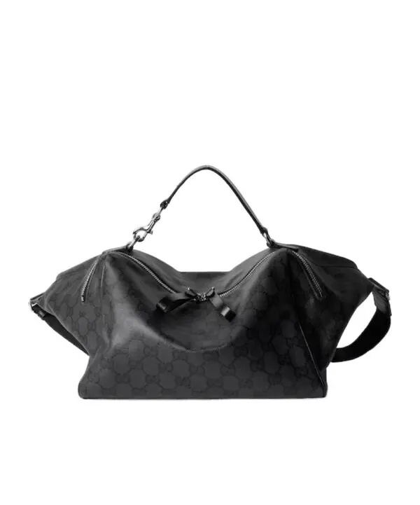 Gucci Small Crossbody Bag With Web - Black