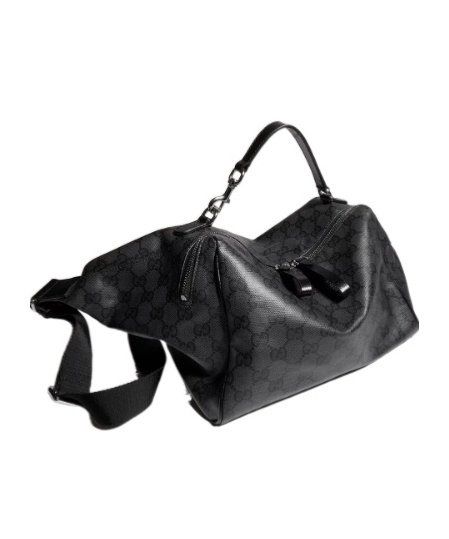 Gucci Small Crossbody Bag With Web - Black