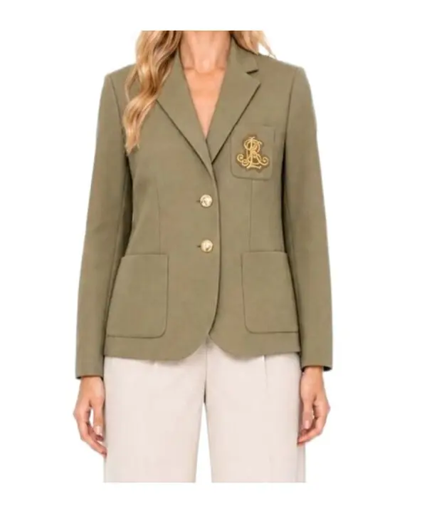 Ralph Lauren Logo Embroidered Tailored Blazer
