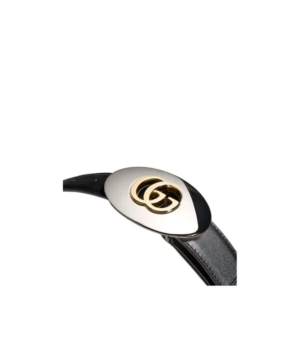 Gucci Belt With Double G Plaque Buckle