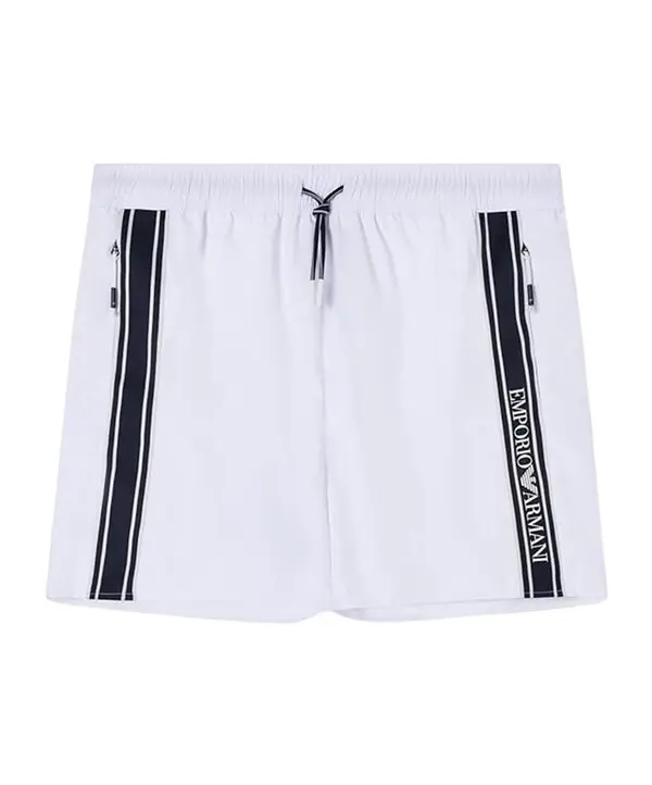Emporio Armani Elastic-waist Swim Trunks