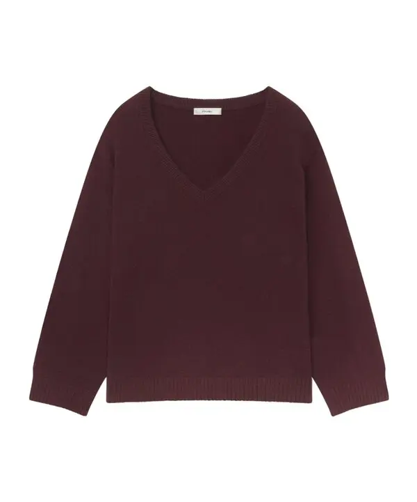 FRAME The Cashmere Relaxed V Sweater
