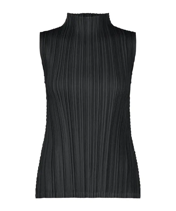 Issey Miyake Mellow Pleats Shirt - Black