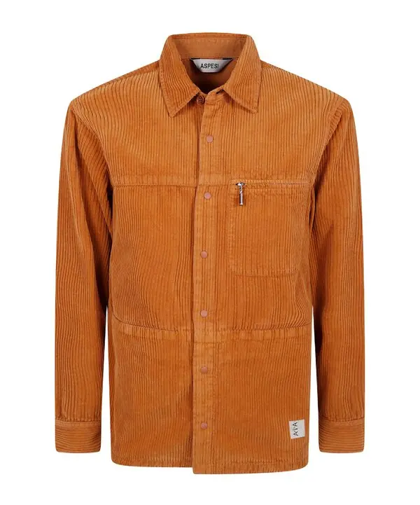 Aspesi Long-sleeved Corduroy Shirt - No