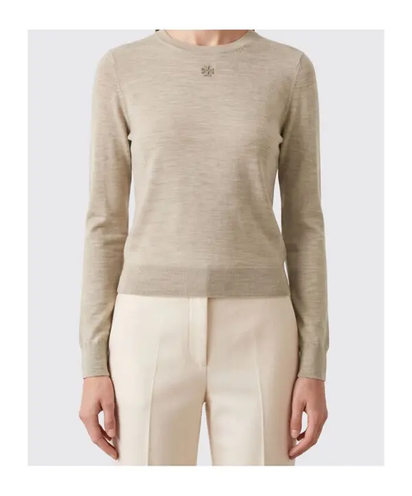 Tory Burch Logo Crewneck Sweater
