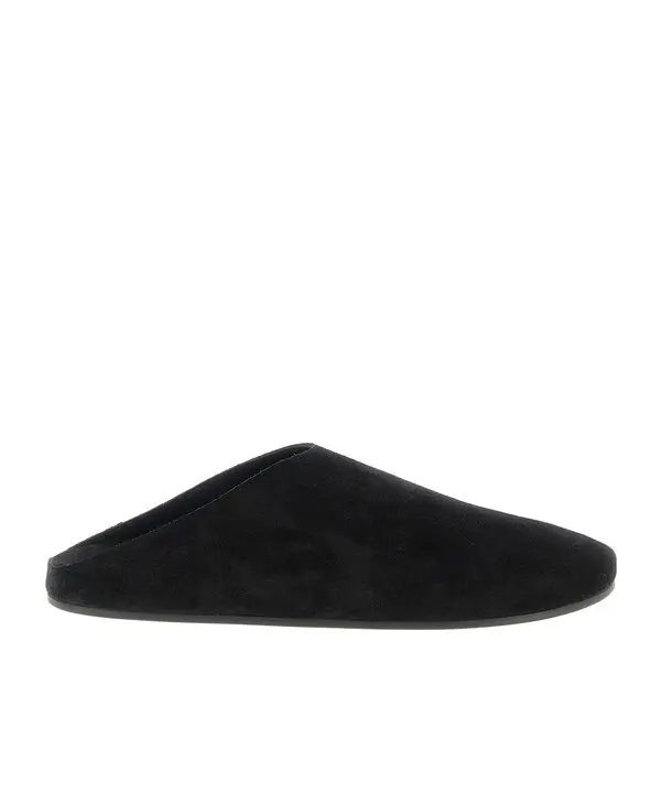 THE ROW Hudson Suede Slides