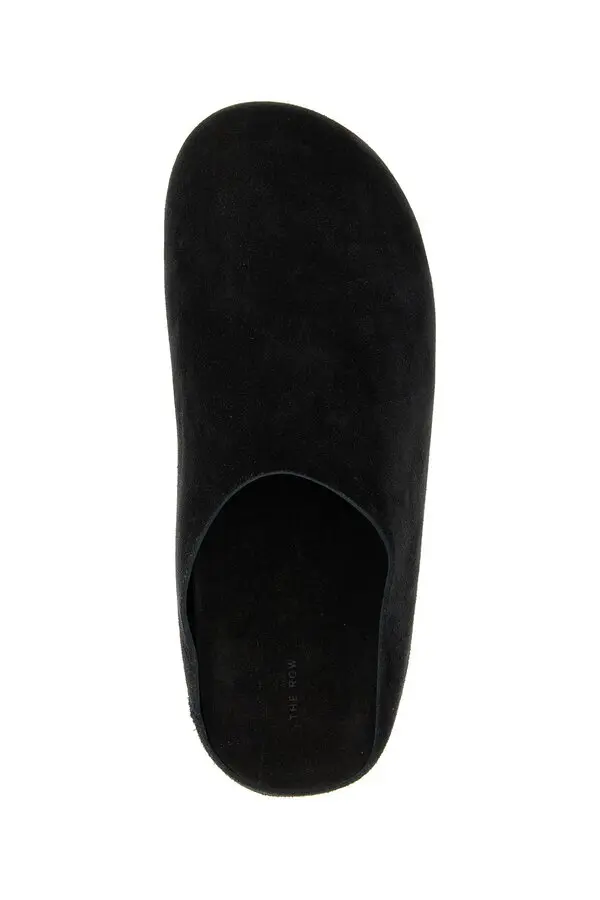 THE ROW Hudson Suede Slides