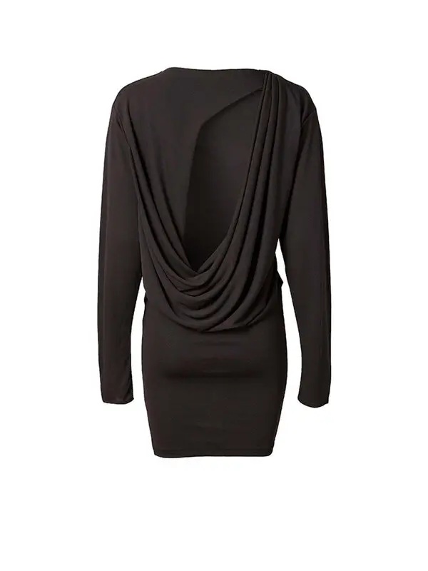 Jacquemus La Mistral Open-back Draped Mini Dress
