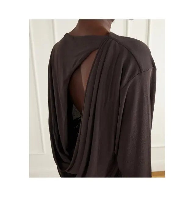 Jacquemus La Mistral Open-back Draped Mini Dress
