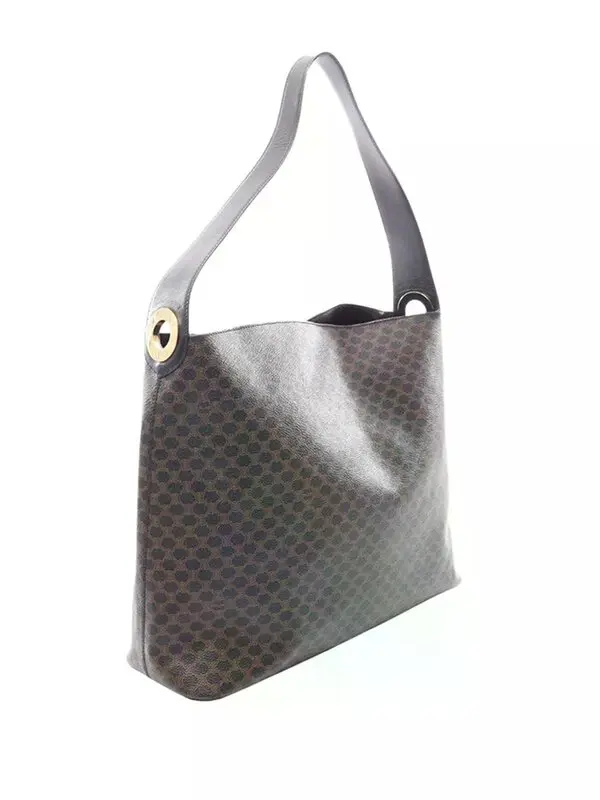 Celine 20th Century Macadam Coated Canvas Shoulder Bag