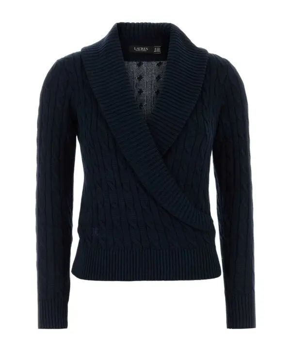 Ralph Lauren Cable Wrap Cardigan - Navy