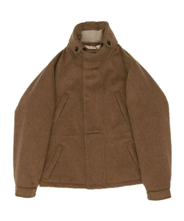 Loro Piana High Neck Button Detailed Coat
