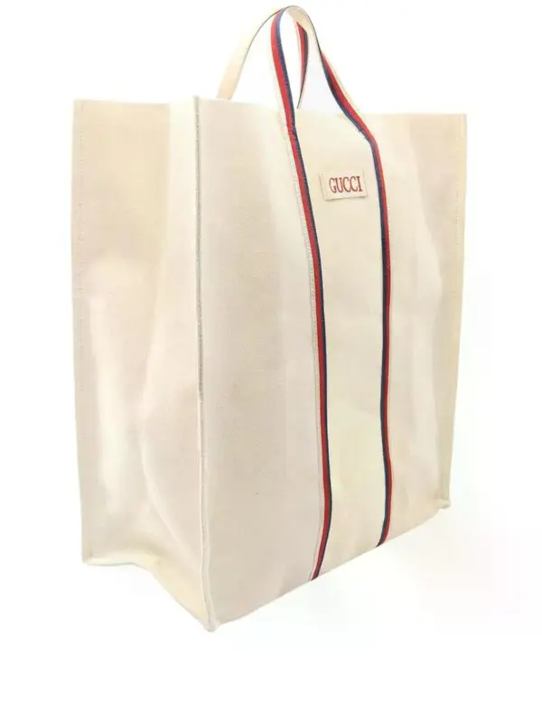Gucci 2000-2015 Canvas Ouroboros Tote Bag