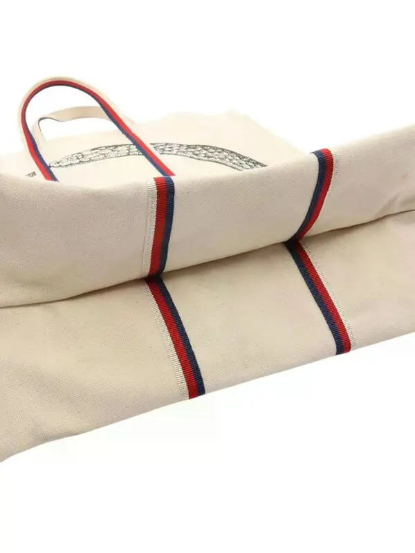 Gucci 2000-2015 Canvas Ouroboros Tote Bag
