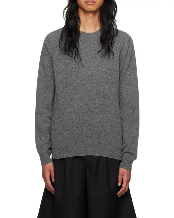 Comme Des Garçons Round-collar And Long-sleeved Knitted Pullover