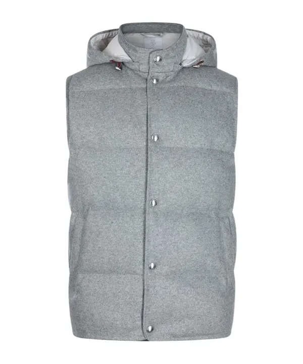 Eleventy Hooded Quilted Gilet