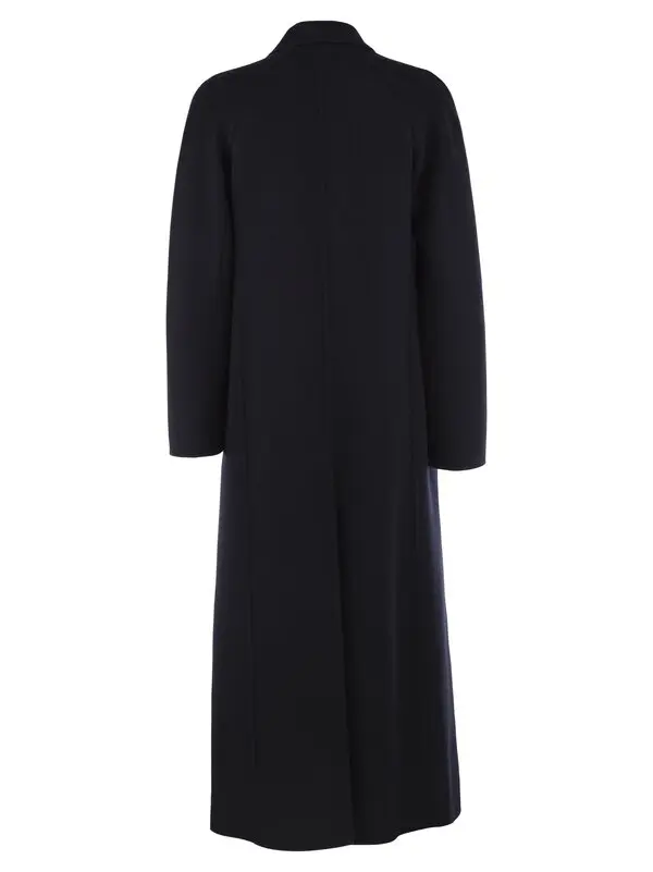 Max Mara Mxtvolante Pure Cashmere Double-breasted Coat - Blue
