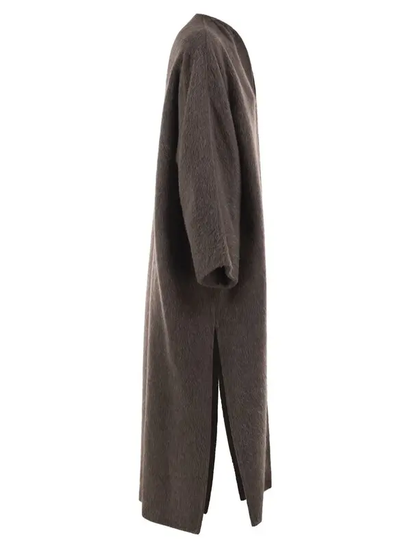 Max Mara Mxsfebo Long Camel And Mohair Coat