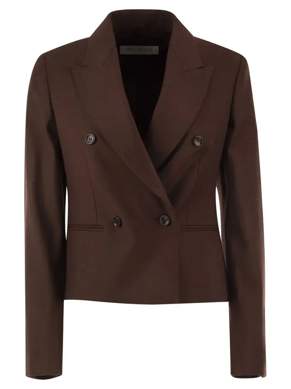 Max Mara Mxsangizia Double-breasted Pure Virgin Wool Blazer - Multicolor
