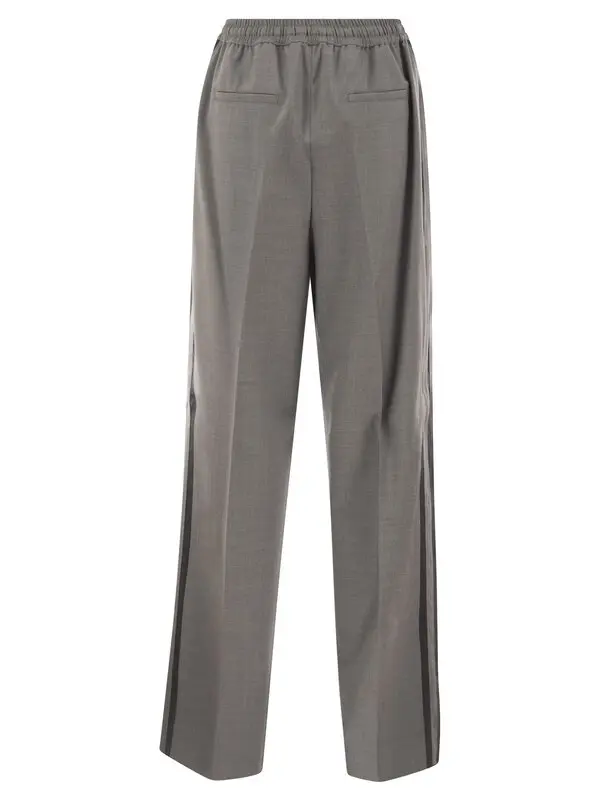 Sportmax Spxaceri Pure Virgin Wool Drawstring Trousers