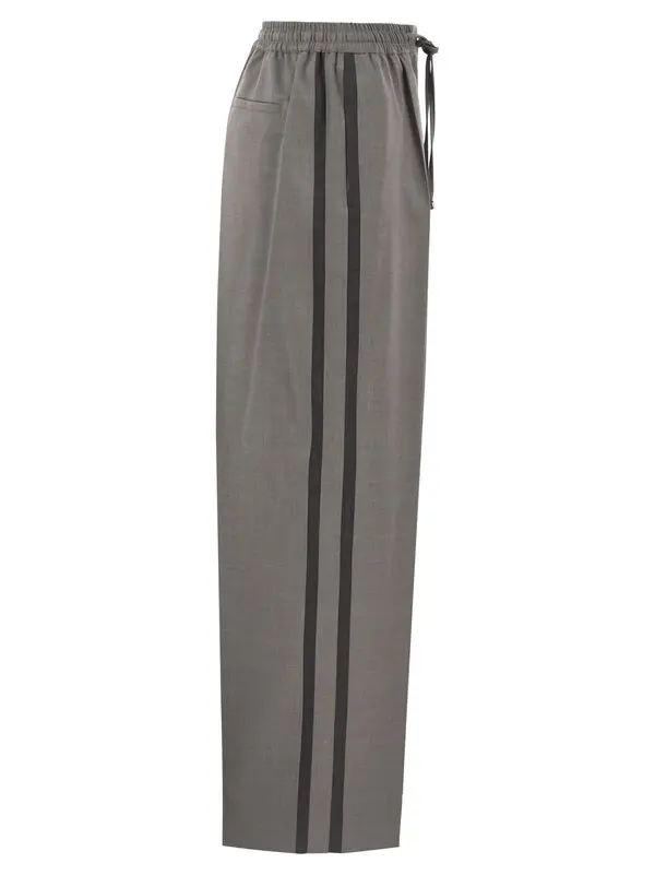 Sportmax Spxaceri Pure Virgin Wool Drawstring Trousers
