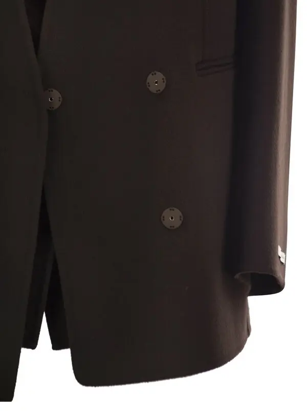 Sportmax Spsmanna Double-faced Virgin Wool Double-breasted Jacket