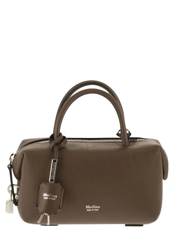 Max Mara Holdalls Small Natural Leather Satchel - Brown
