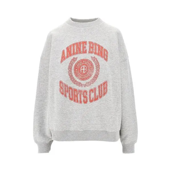 ANINE BING Mile' Collegiate Weathirt - Grey