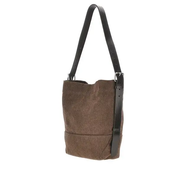 LEMAIRE Small 'belted' Canvas Tote Bag