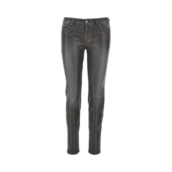 7 For All Mankind Coated Denim Y2k Skinny Pants