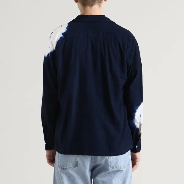 NOMARHYTHM TEXTILE Hand Dye Shibori Flannel Shirt
