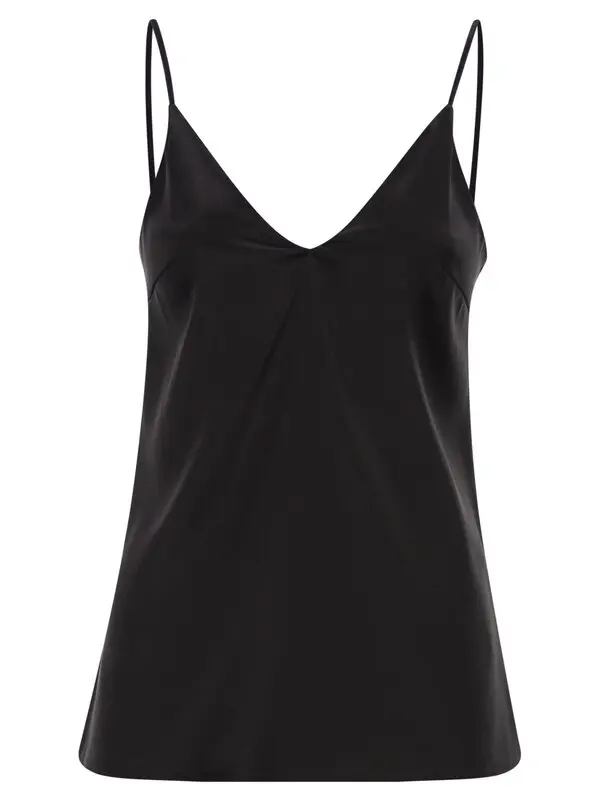Brunello Cucinelli Stretch Silk Satin Top
