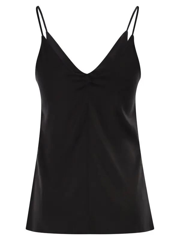 Brunello Cucinelli Stretch Silk Satin Top