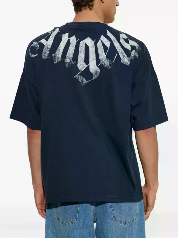 Palm Angels Big Neck Logo-print T-shirt