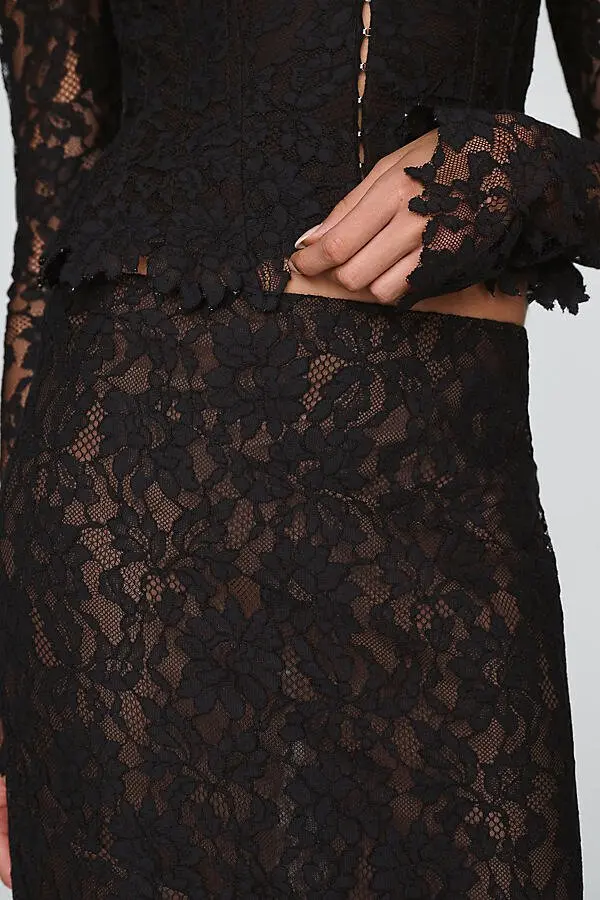 DE LA VALI Faela Midi Skirt
