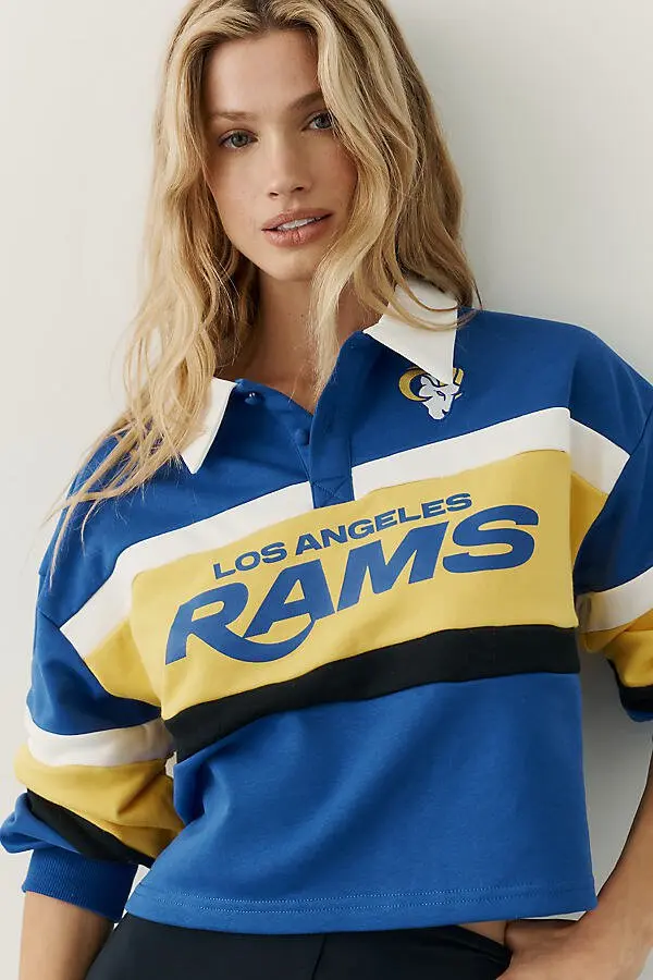 THE WILD COLLECTIVE Nfl 100% Cotton Cropped Rug Top