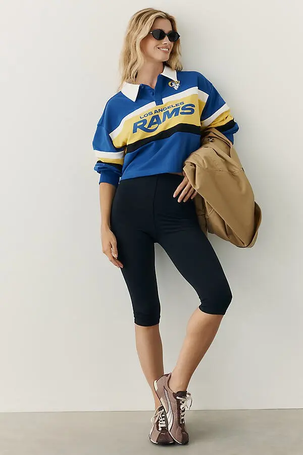 THE WILD COLLECTIVE Nfl 100% Cotton Cropped Rug Top