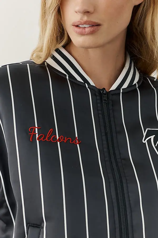 THE WILD COLLECTIVE Nfl Pstripe Varsity Jacket