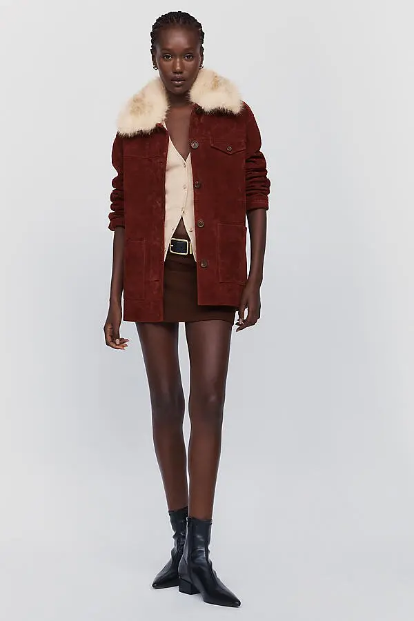 Blanknyc Midnight Drift Suede Jacket