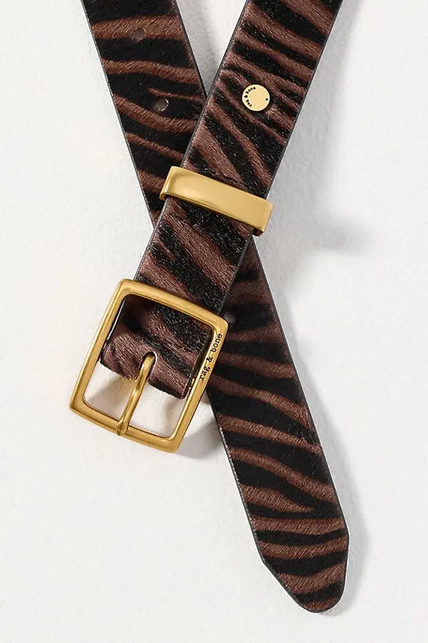 Rag & Bone X Boyfriend Square Buckle Leather Belt