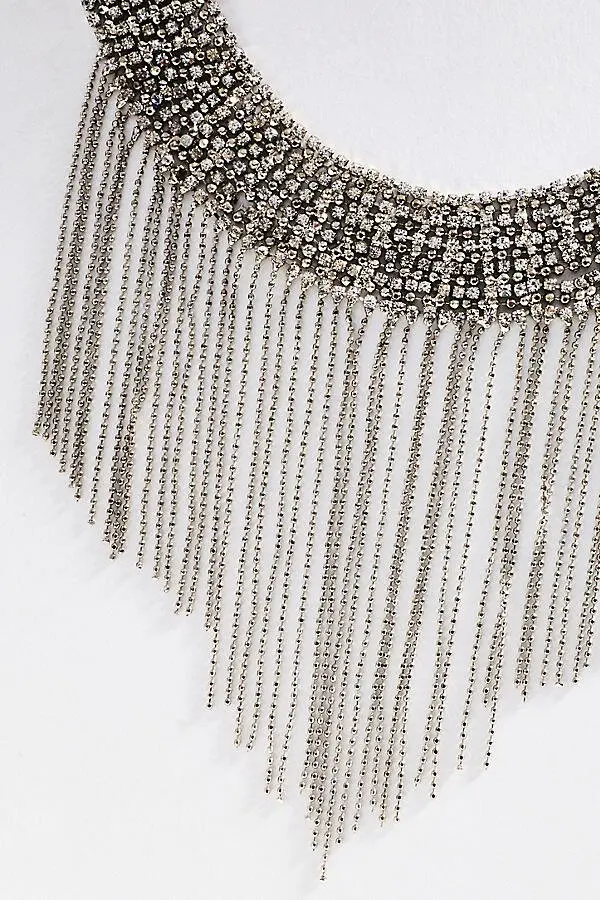 Anthropologie Beaded Frge Necklace