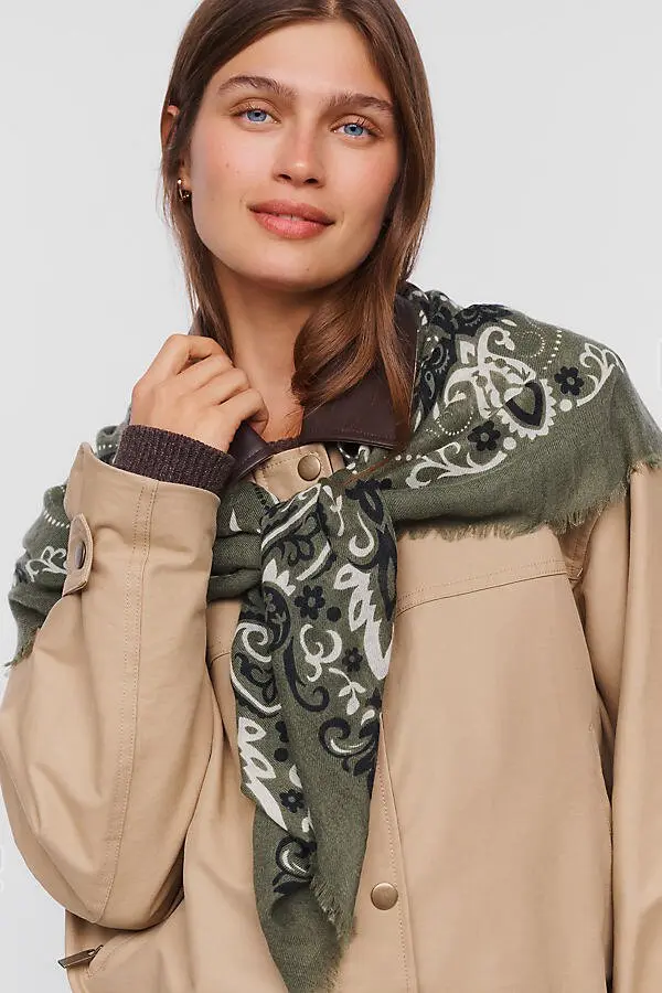 MAISON LECOMTE FLAMENT Cashmere Scarf
