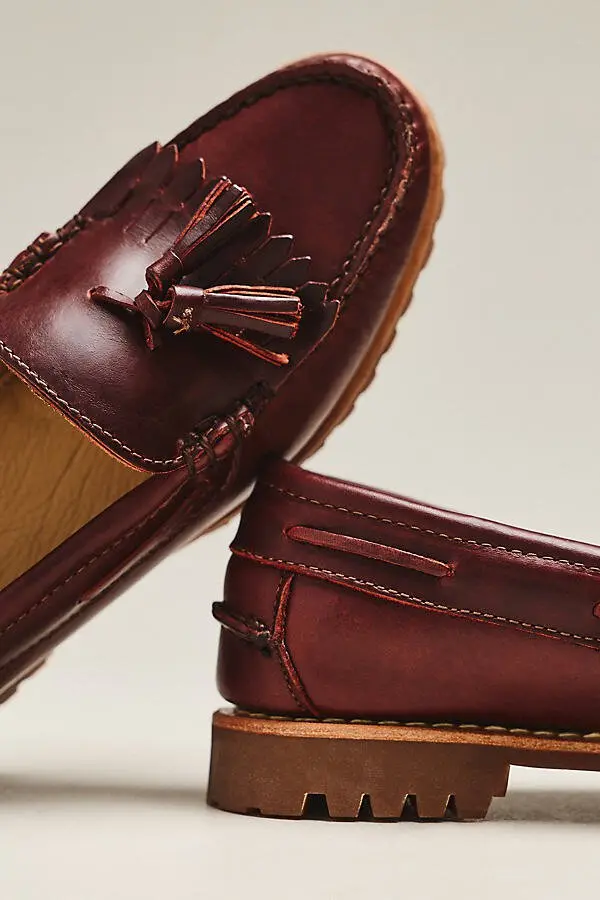 Timberland Tassel Lug Sole Loafers - Burgundy