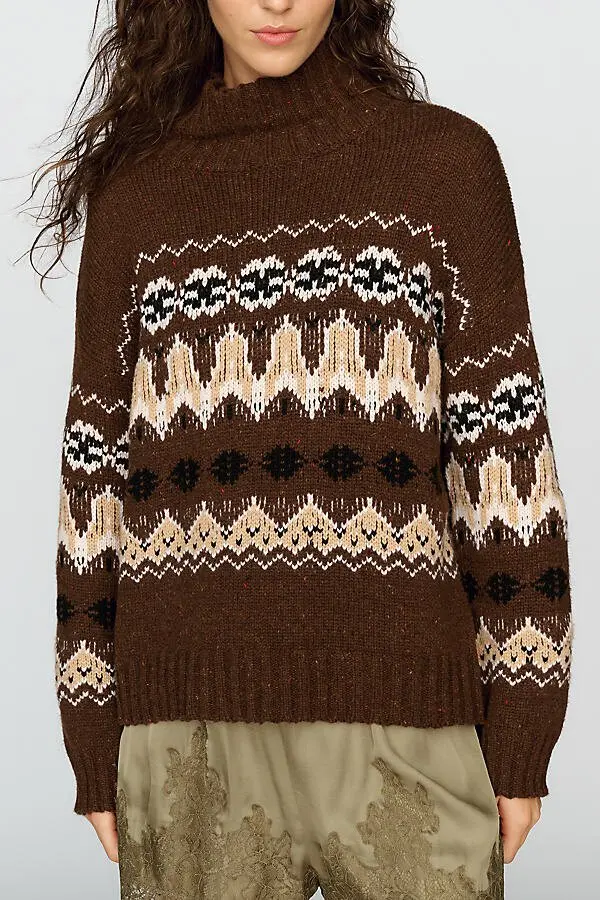 MARE MARE Wool Blend Fair Isle Sweater